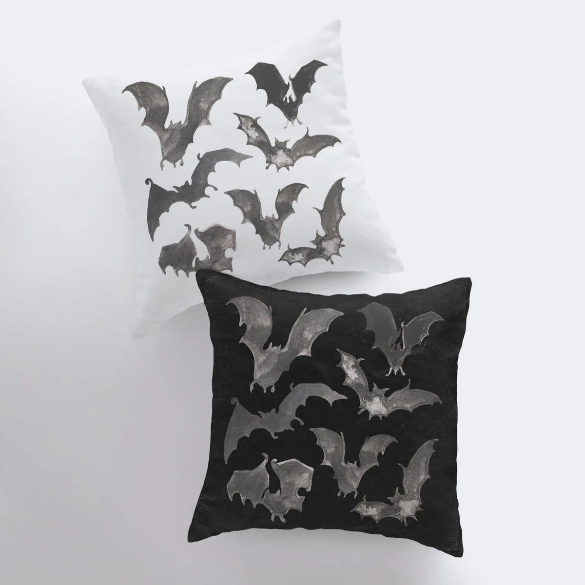 Double-Sided Bats Throw Pillow Cover – 12" x 12" – Inspired Homes by ...